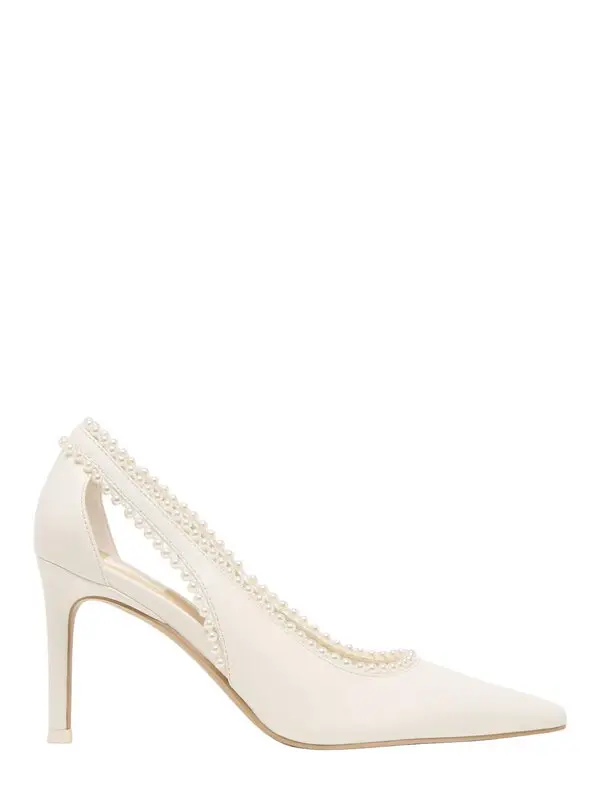 DOLCEVITA Kelson Pearl Pumps - True White Leather