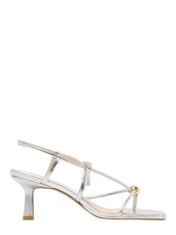 DOLCEVITA Mylee Heels - Silver Distressed Leather