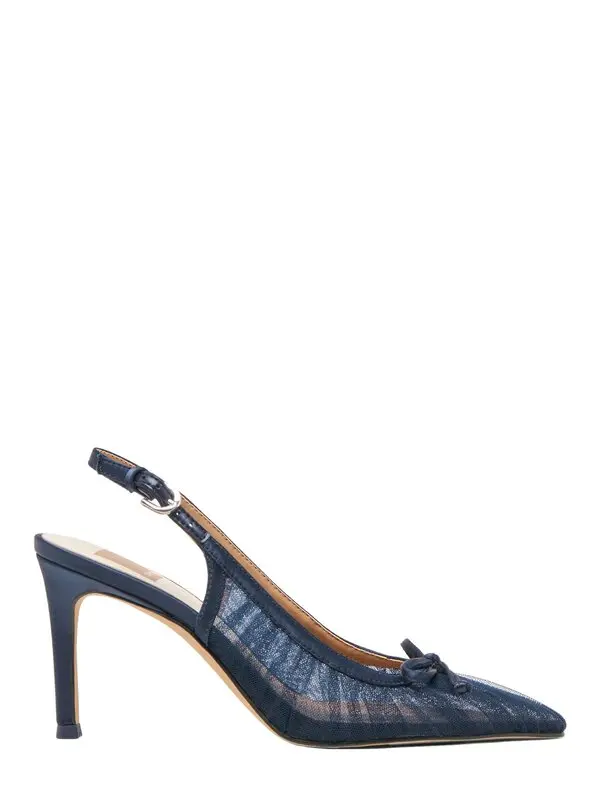 DOLCEVITA Yela Slingback Heels - Navy Tulle