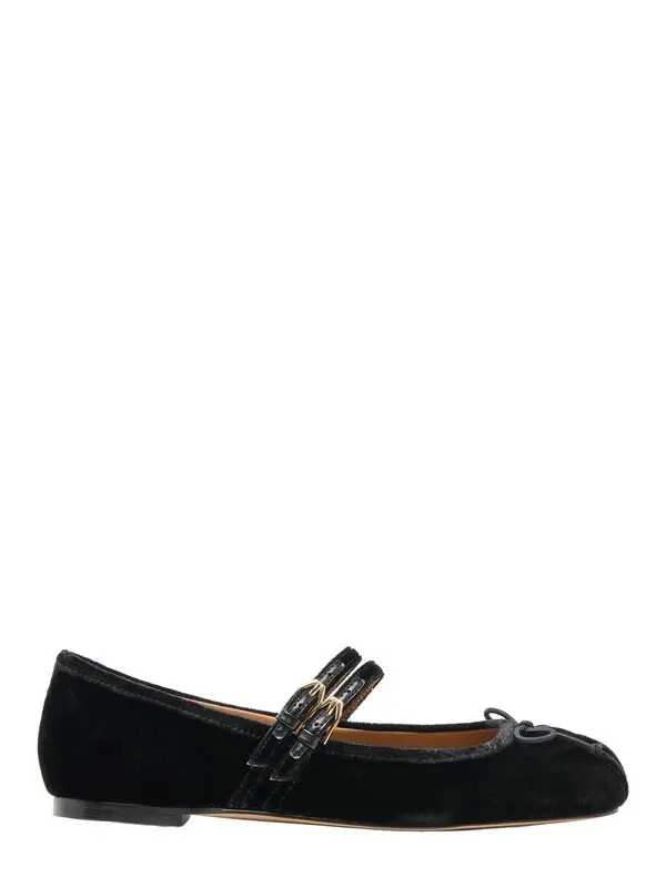 DOLCEVITA Gibsen Ballet Flats - Nero Velvet