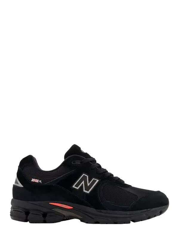 NEW BALANCE 2002r Sneakers - Black/castlerock/red