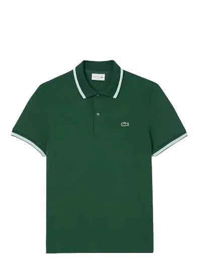 Lacoste Regular Fit Trim Accent Polo Shirt - Green