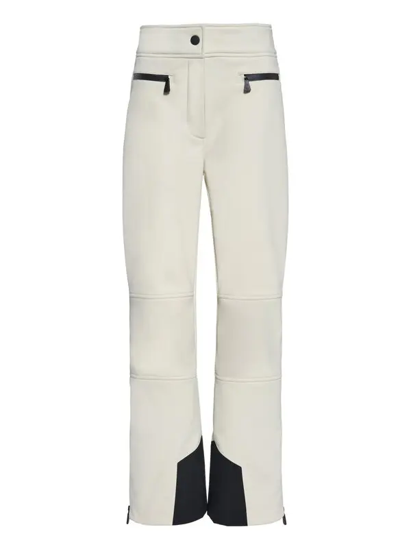Moncler Tech-poplin Ski Pants - Ivory