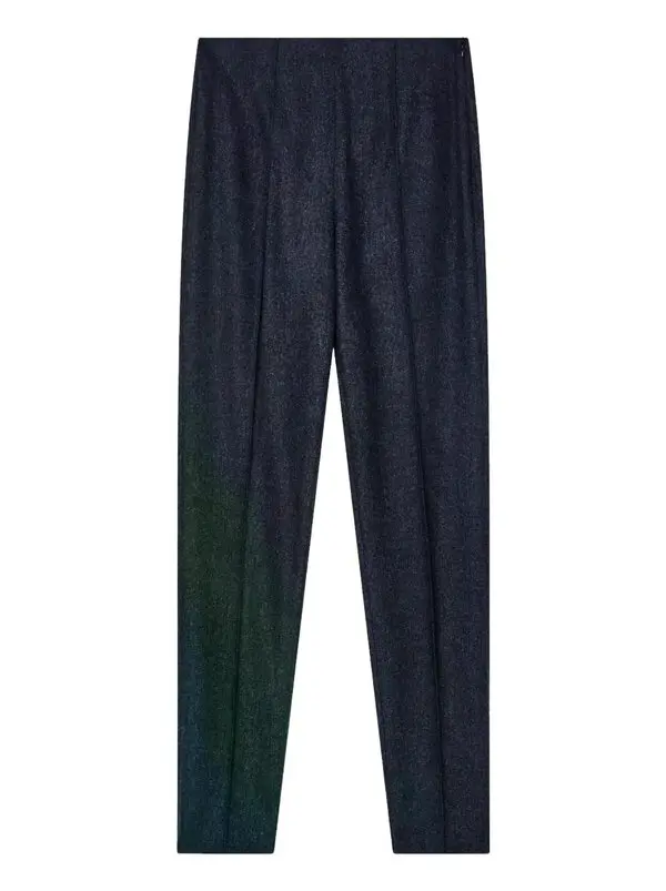 Giorgio Armani Flannel Tailored Trousers - Grey