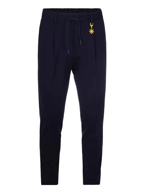MANUEL RITZ Tailored Trousers - Blue