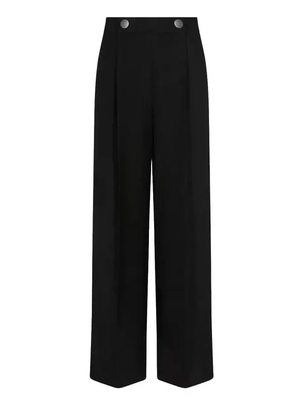 Giorgio Armani Buttoned Tailored Trousers - Black
