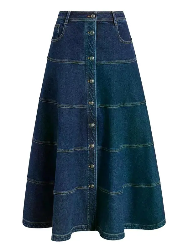 Cinq À Sept Wilhelmina Long Skirt - Blue