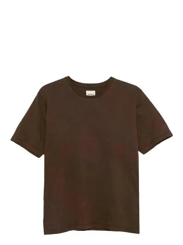 Khaite Round-neck Cotton T-shirt - Brown