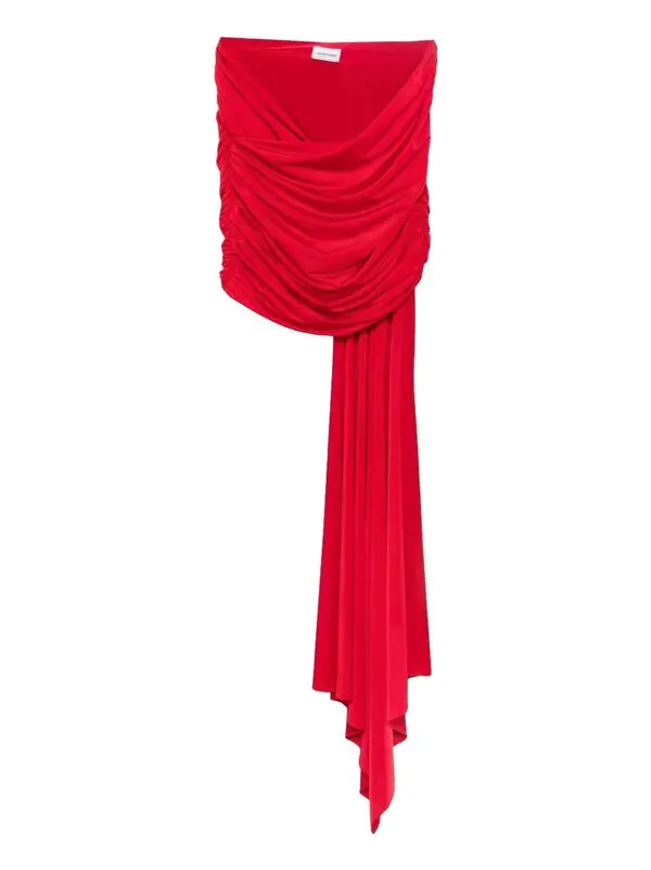 Andamane Draped Skirt - Red