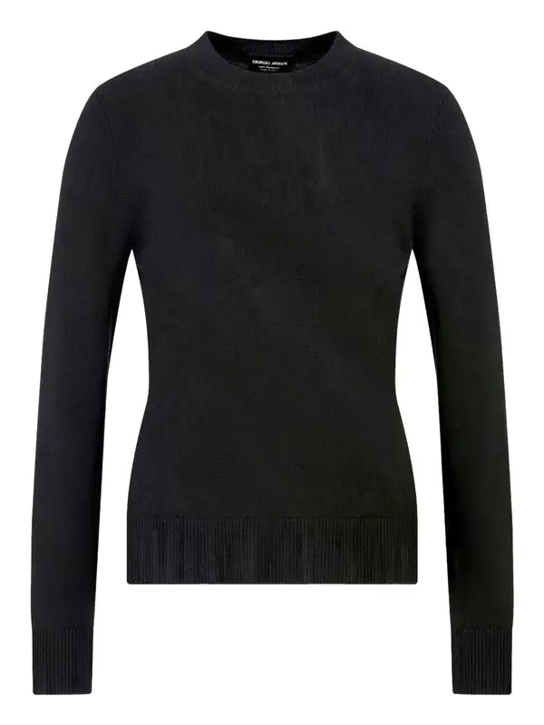 Giorgio Armani Crew-neck Cashmere Sweater - Blue