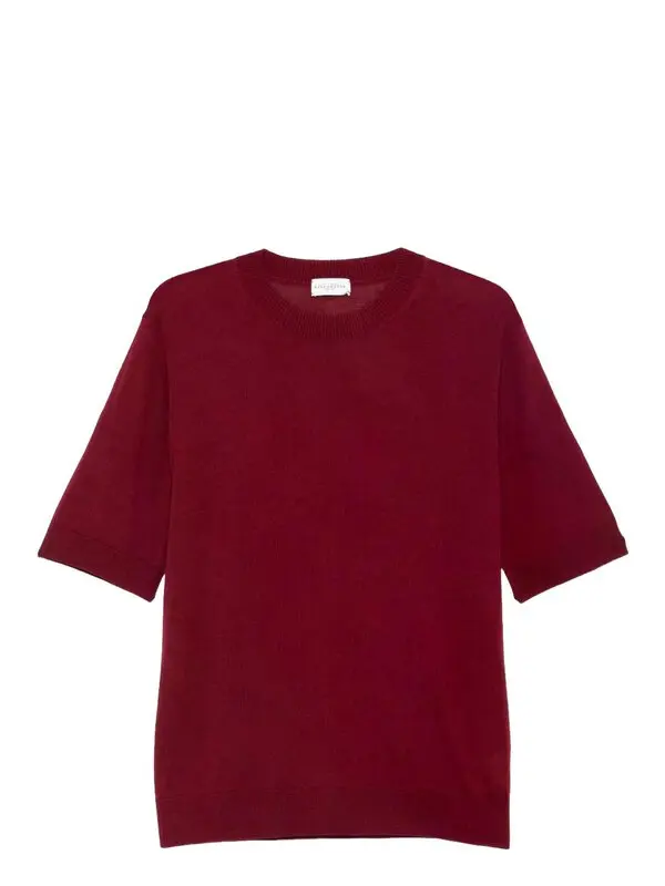BALLANTYNE Crew-neck Wool T-shirt - Red