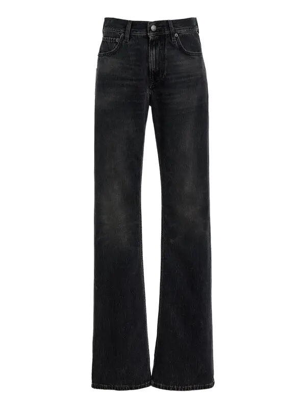 HAIKURE Flora Rigid High-rise Flared Jeans - Black