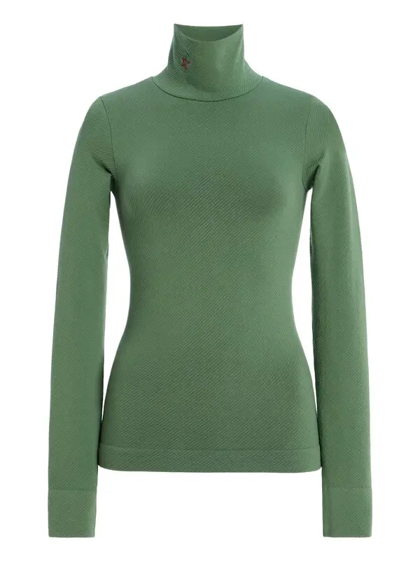 Perfect Moment Thermal Turtleneck Top - Green