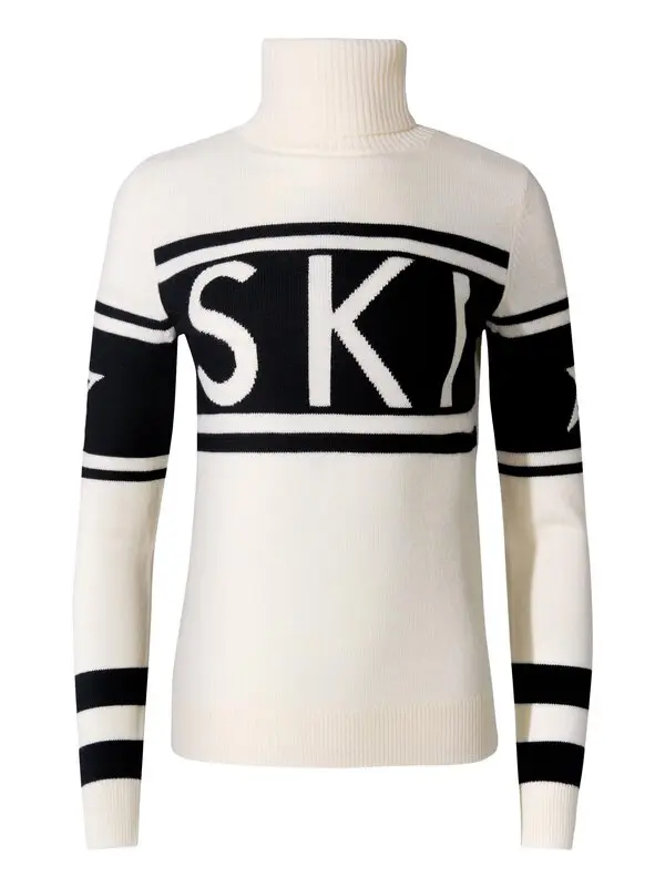 Perfect Moment Schild Wool Sweater - Black,white