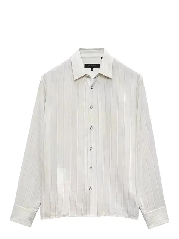 Rag & Bone Striped Buttoned Shirt - Grey