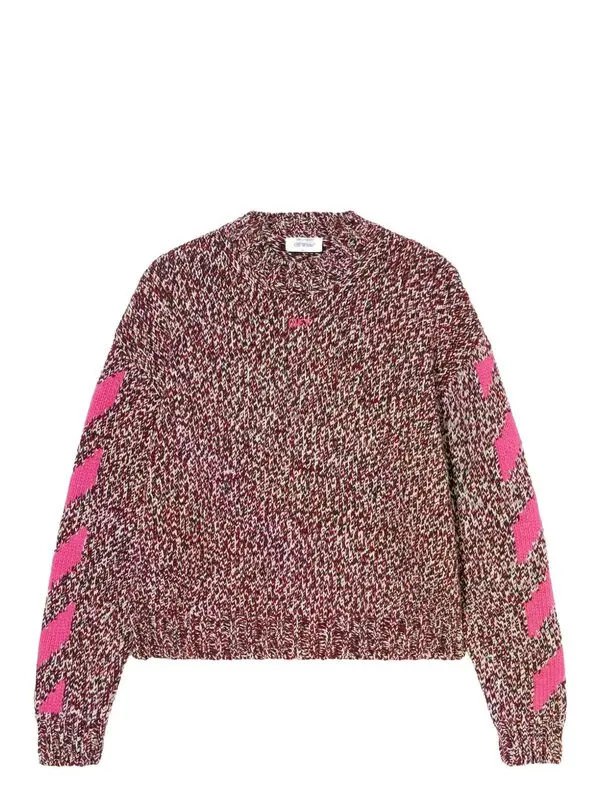 Off-White Mouline Arrow Crew-neck Sweater - Pink