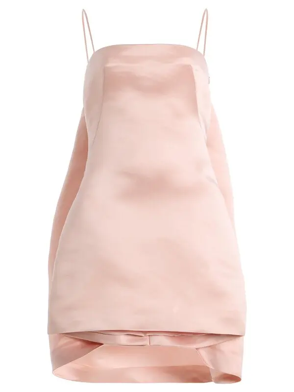 Givenchy Cape-detailed Duchesse Satin Mini Dress - Light Pink