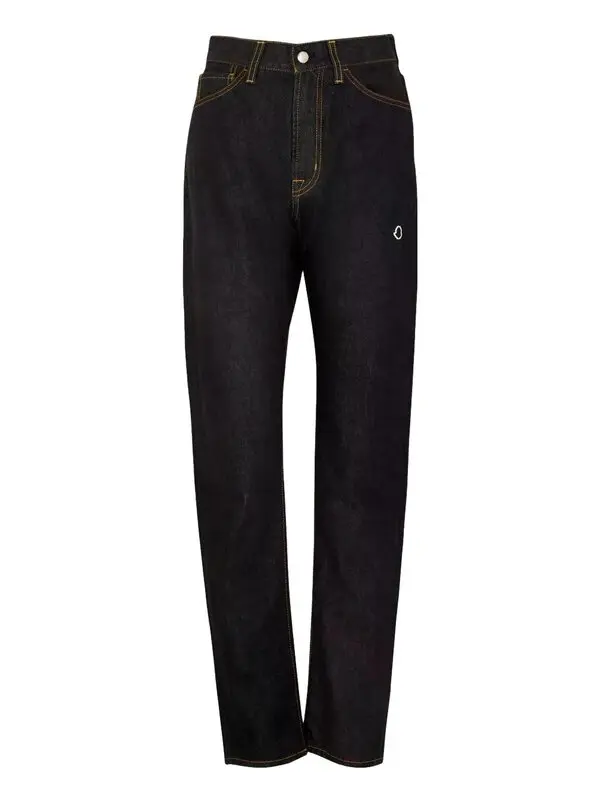 Moncler Logo-patch Jeans - Black