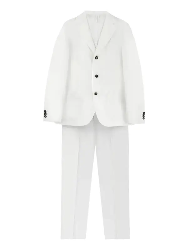 Incotex Chinolino Single-breasted Suit - White
