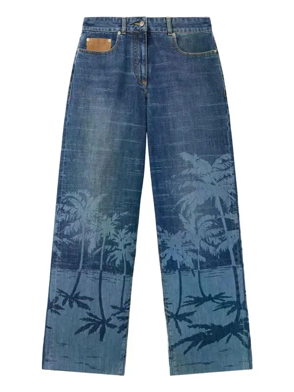 Palm Angels Palms Jeans - Blue