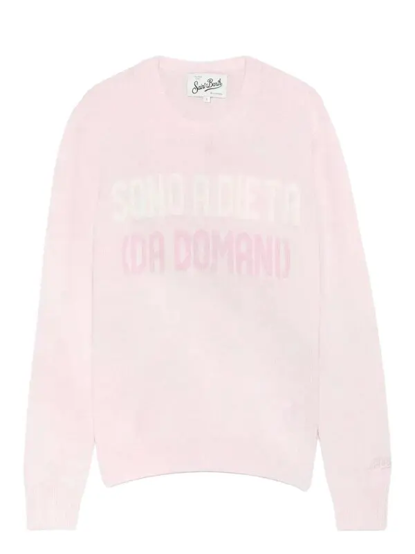 MC2 SAINT BARTH Round-neck Wool Sweater - Pink