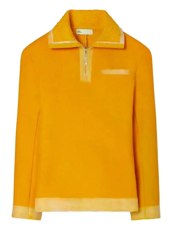 Tory Burch Half-zip Polo Shirt - Orange