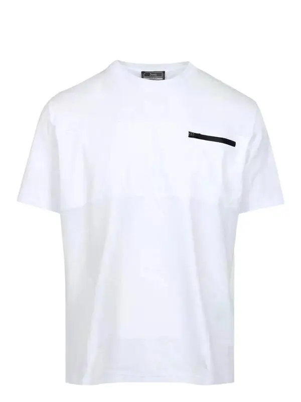 Herno Zip-pocket Panelled T-shirt - White