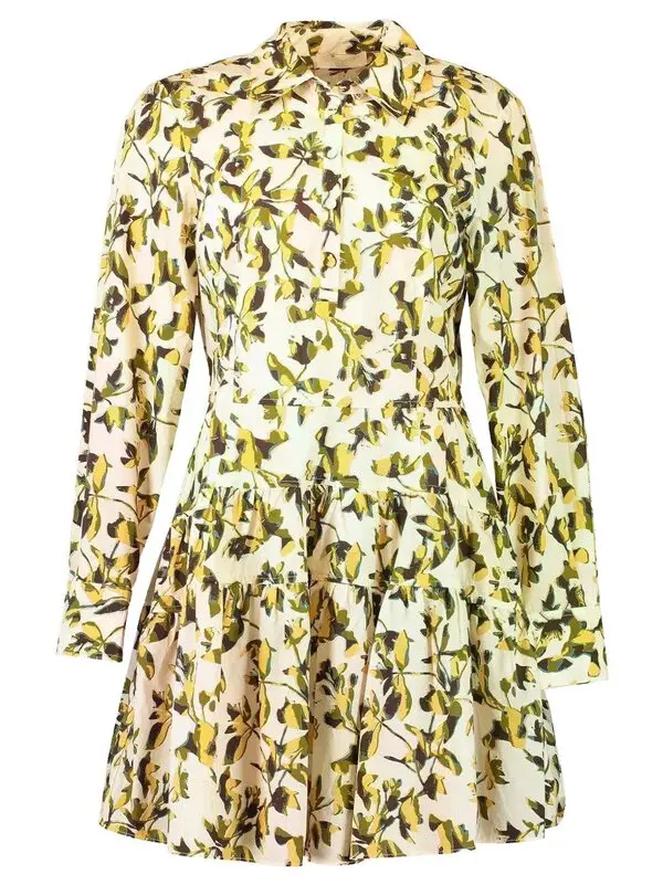 Ulla Johnson Nanette Floral-print Mini Dress - Neutrals