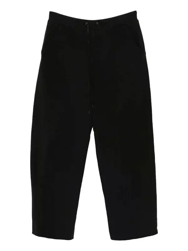 THE VIRIDI-ANNE Sweat Wide Pants - Black