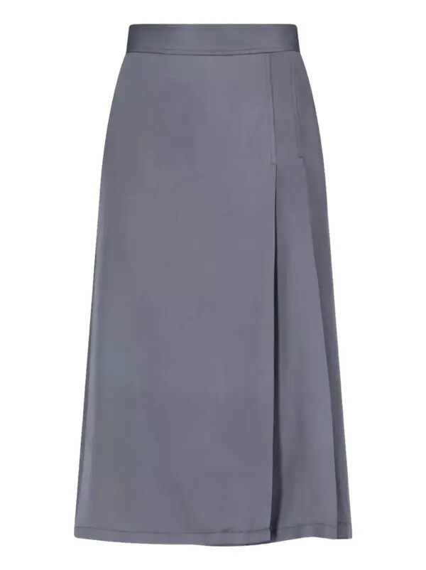 Aspesi Pleated Long Skirt - Grey