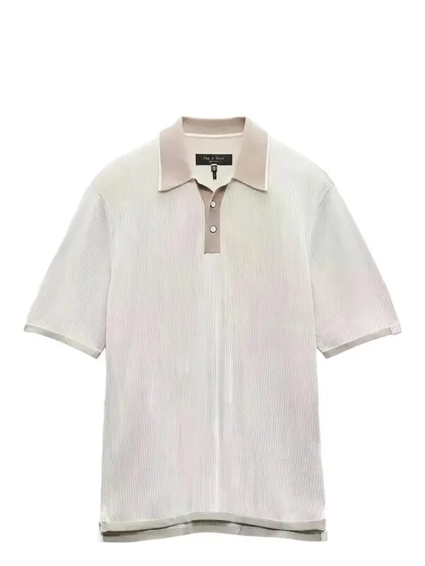 Rag & Bone Harvey Polo Shirt - Neutrals