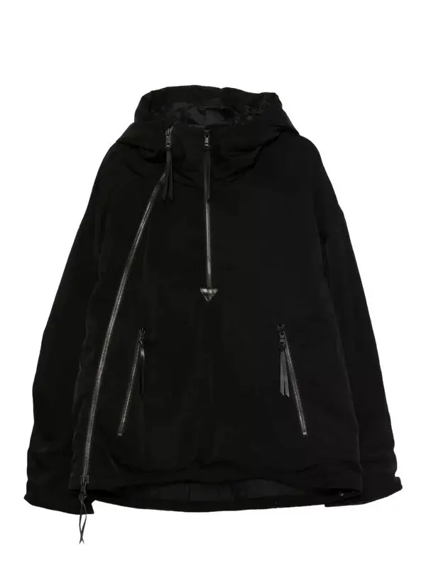 THE VIRIDI-ANNE Padded Hood Jacket - Black