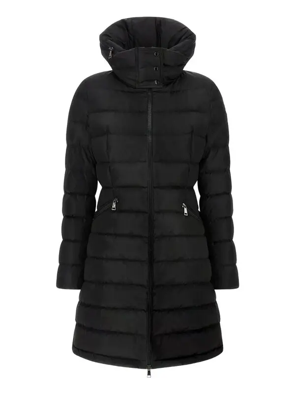 Moncler Flammette Quilted Coat - Black