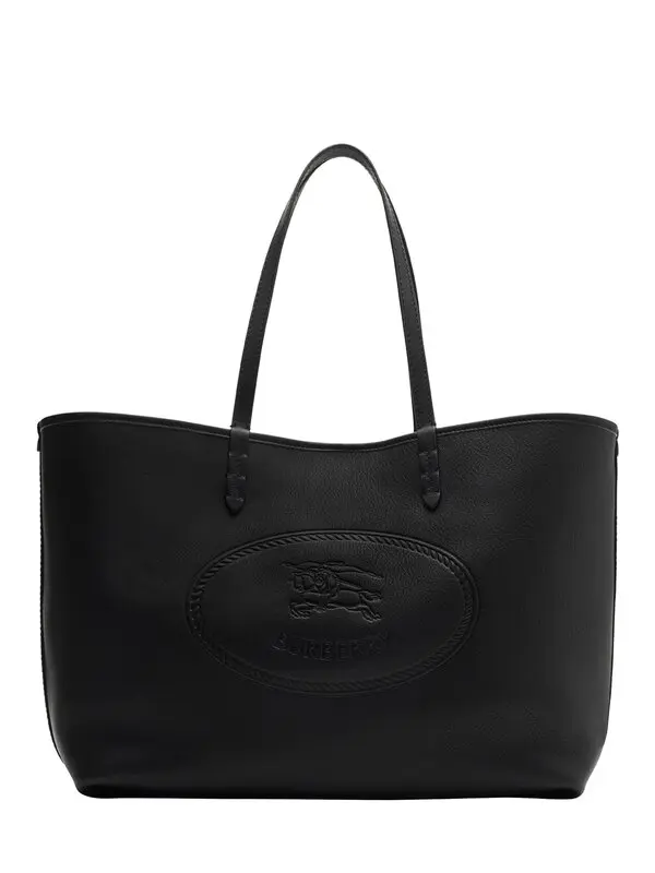 Burberry Leather Highlands Tote Bag - Black