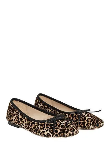 ANINE BING Jamie Ballerina Flats - Leopard Print