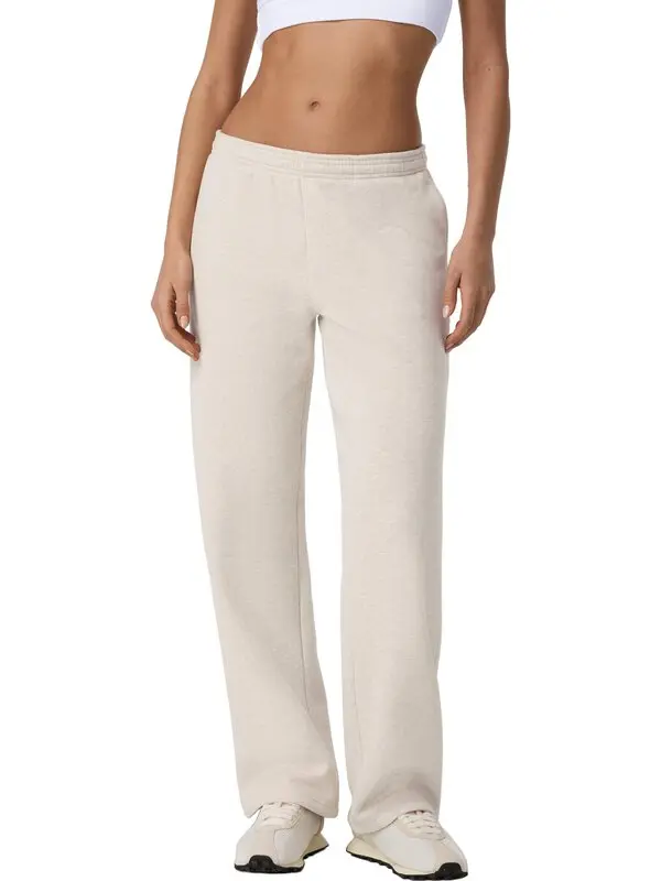 Vuori Restore Straight Leg Sweatpant Long - Bone Heather