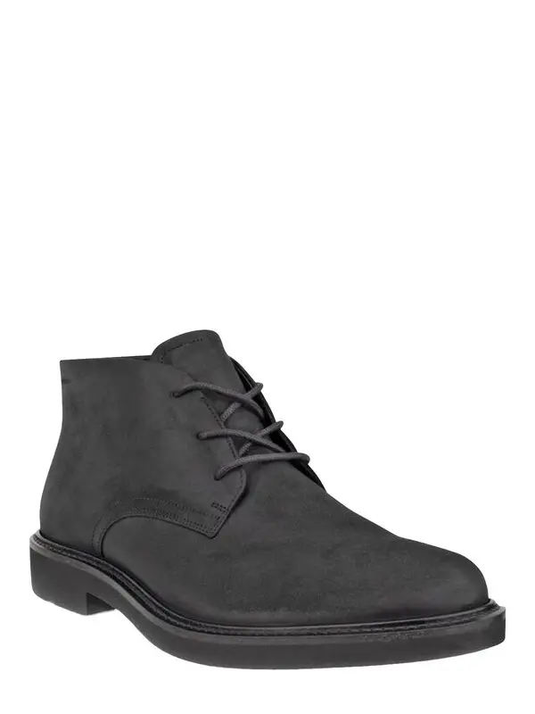 Ecco Metropole London Waterproof Suede Chukka Boot - Black