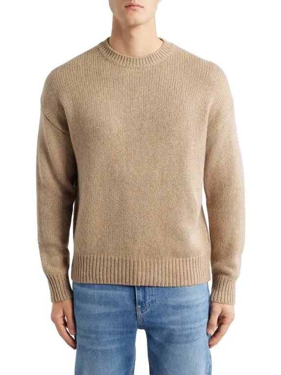 Hugo Boss Cashmere And Cotton Sweater - Open Beige