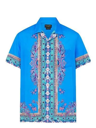 Camilla Short Sleeve Camp Collared Shirt - Footsteps In Folklore