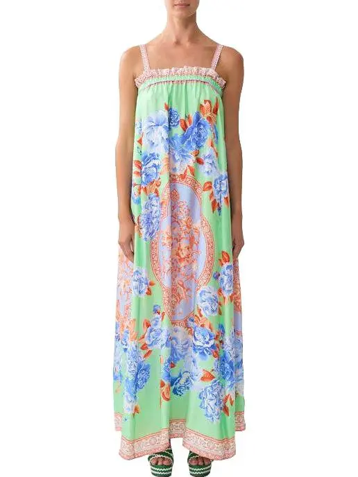 Camilla Printed Wide Strap Sundress - Topkapi Pop