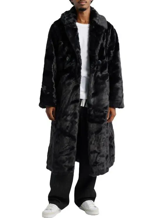 PUMA X A$ap Rocky Flacko Faux Fur Overcoat - Puma Black