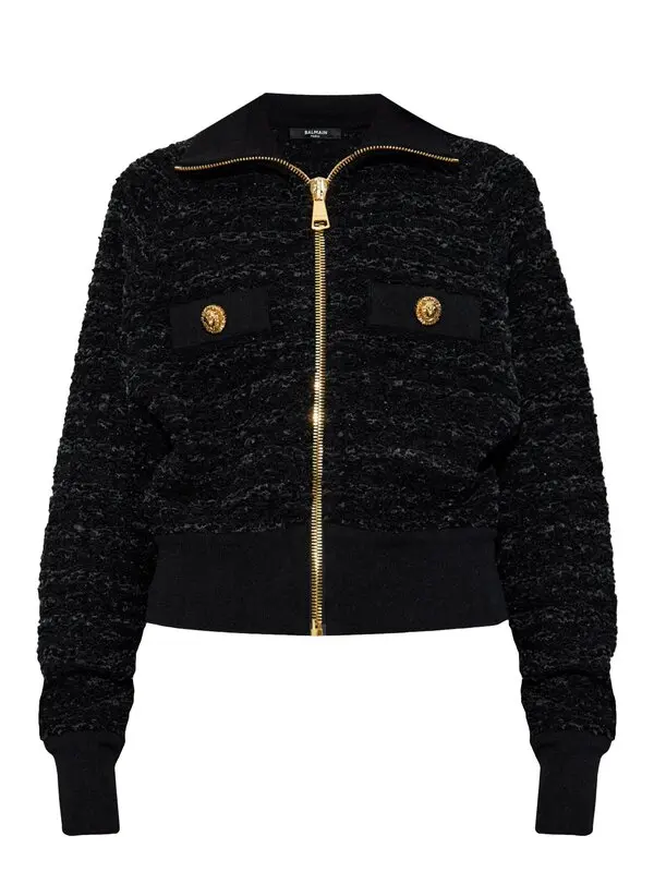 Balmain Jacket With Decorative Buttons - Black
