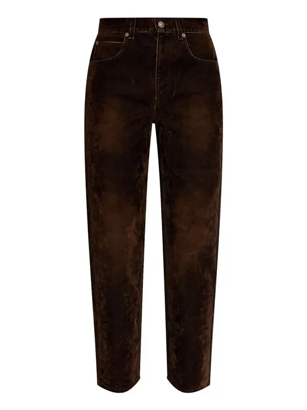 Tory Burch Velvet Jeans - Brown