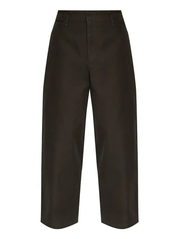 LEMAIRE High-waisted Wide-leg Trousers - Grey