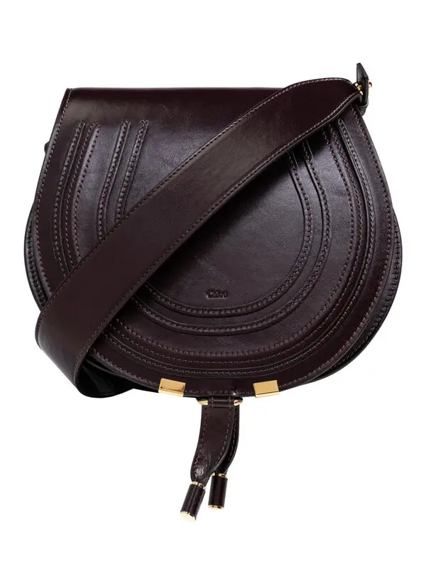 Chloé Marcie Shoulder Bag - Burgundy