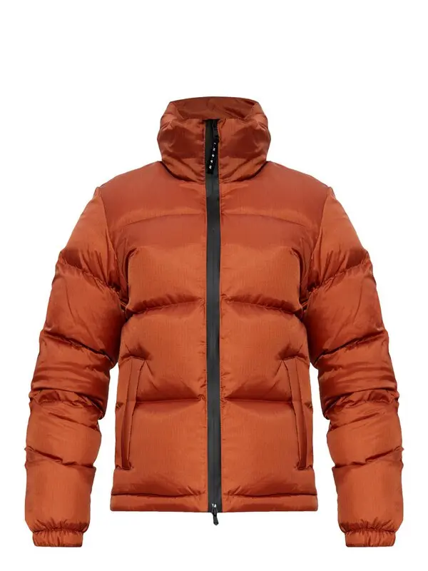 Marni Down Jacket With Stand-up Collar - Brown