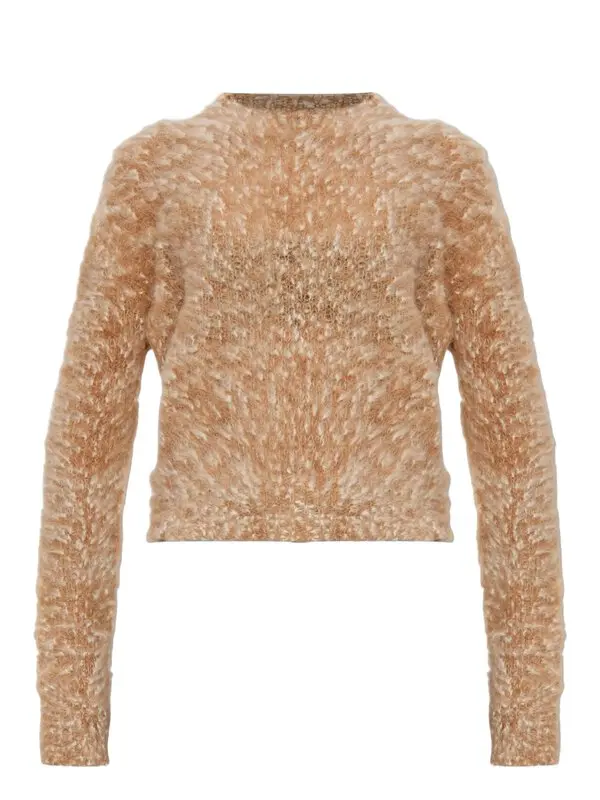 Marni Crew Neck Knit Sweater - Beige
