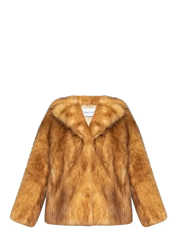 STAND STUDIO Faux Fur Janice Jacket - Brown