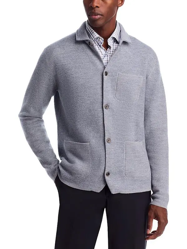 Peter Millar Carson Merino Wool Sweater - Gale Grey