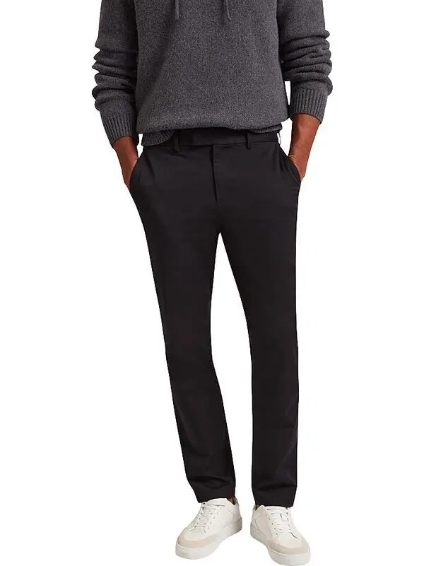 Ted Baker London Howeton Slim Stretch Cotton Chino Pant - Black